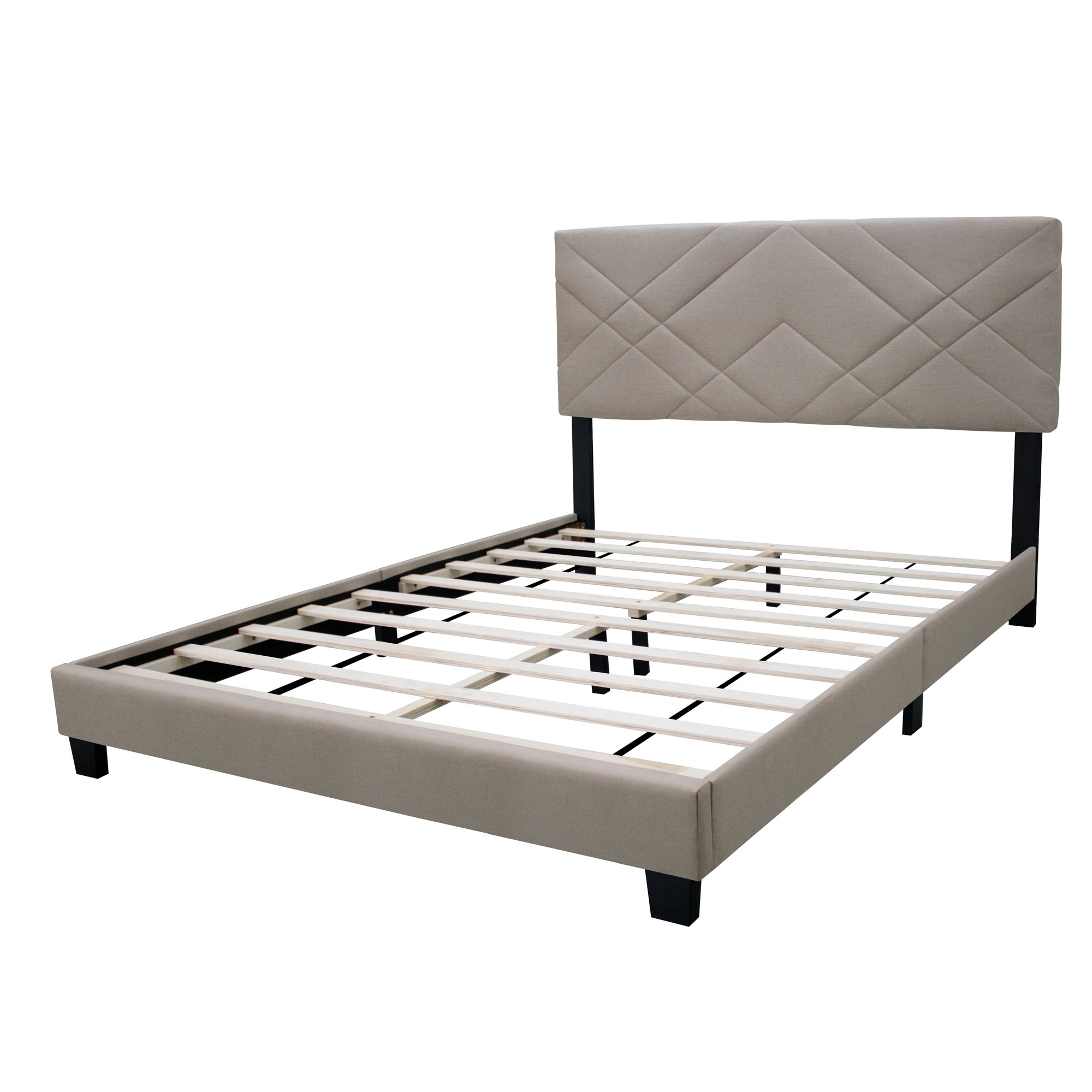 Latitude Run® COLLECTION UPHOLSTERED HEADBOARD ADJUSTABLE BED FRAME ...