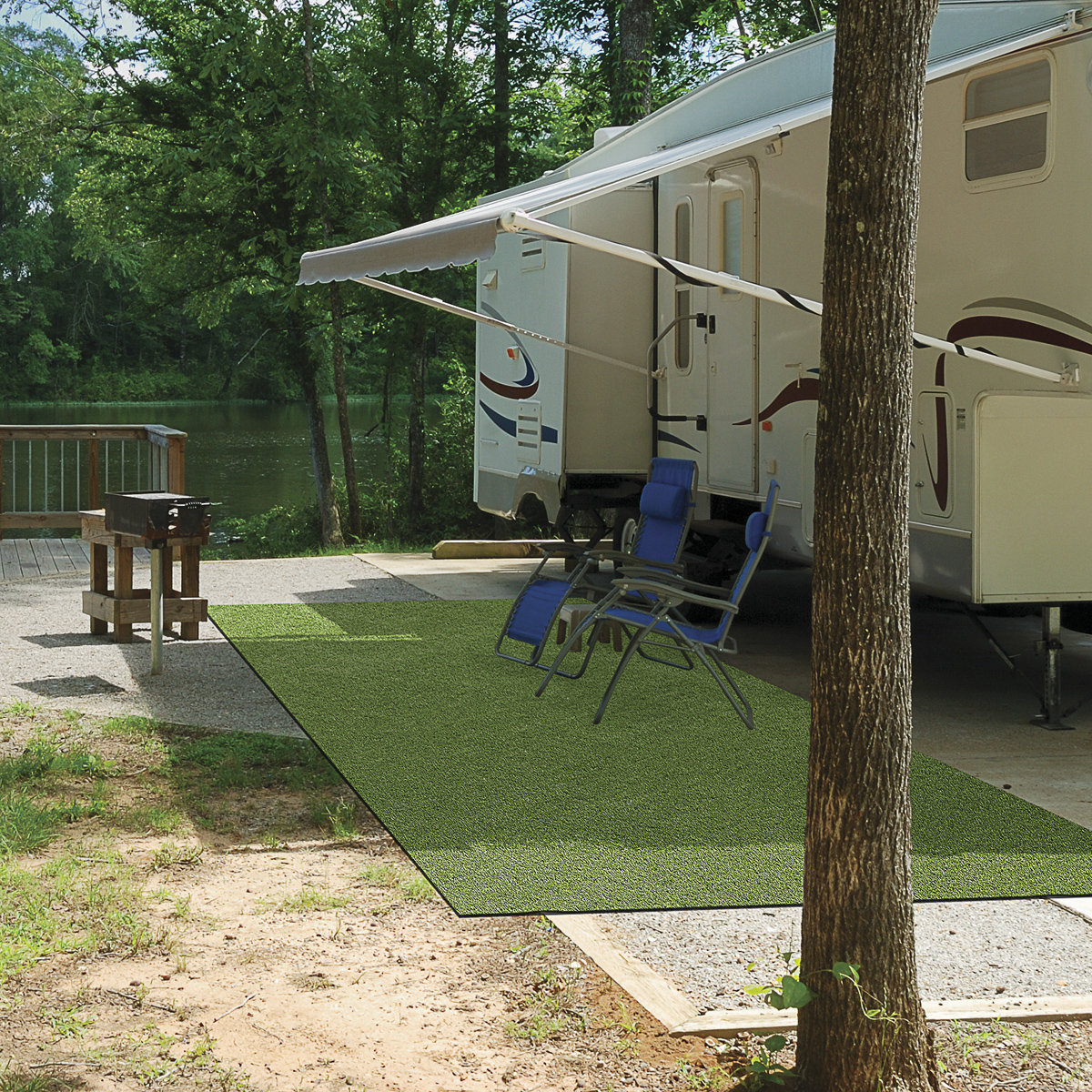 Select Surfaces Outdoor Artificial Grass Turf Rug / Roll | Wayfair