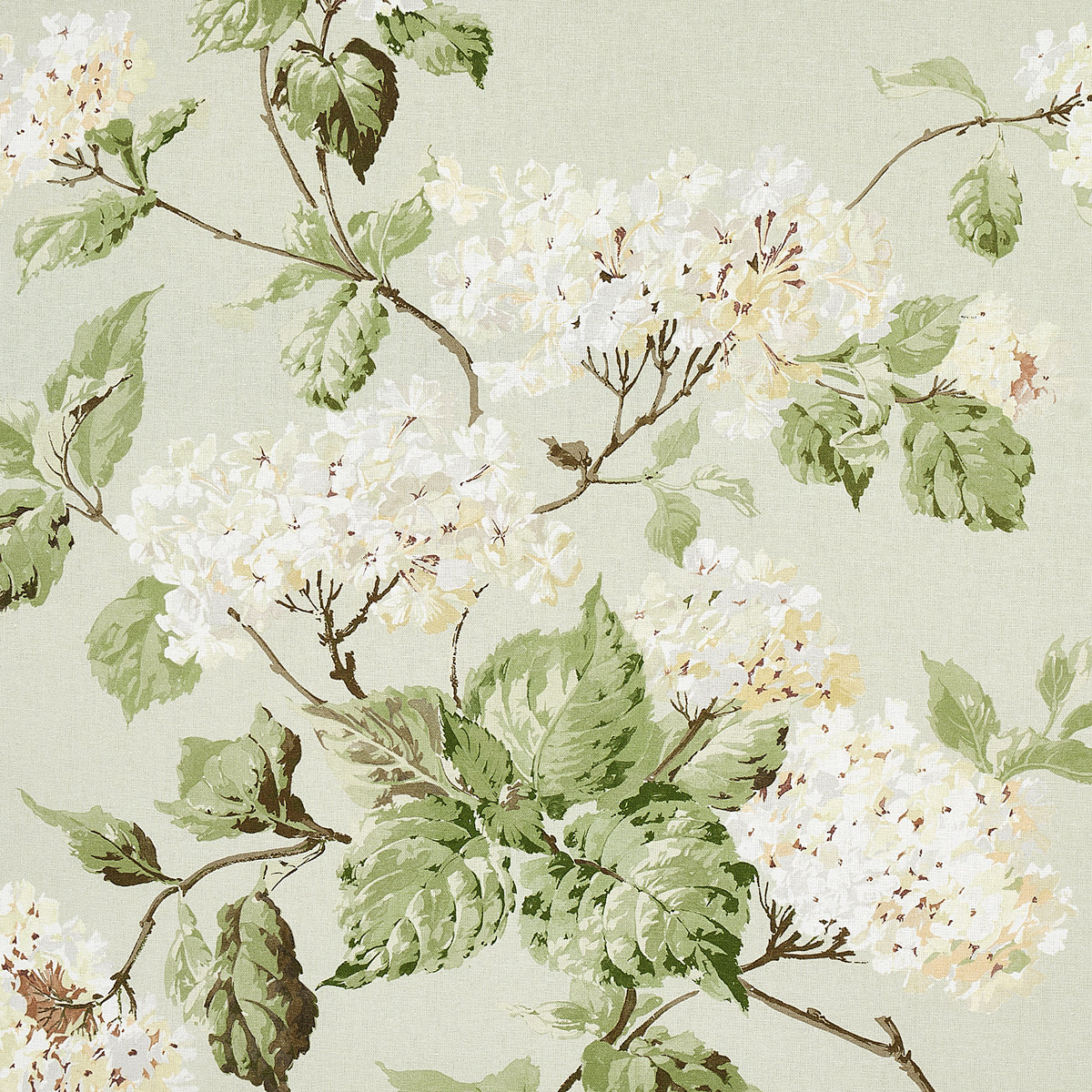 Schumacher Summer Hydrangea Fabric | Wayfair