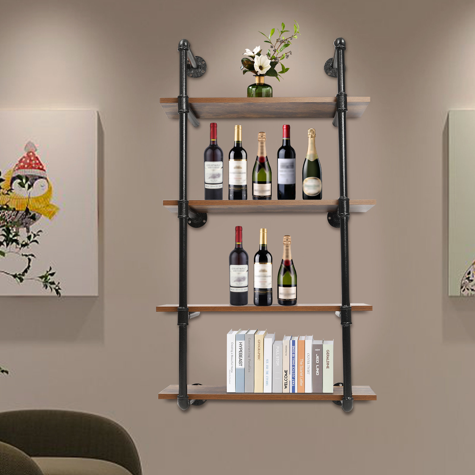 Williston Forge Jacarious 4 Tiered Floating Shelf - Wayfair Canada