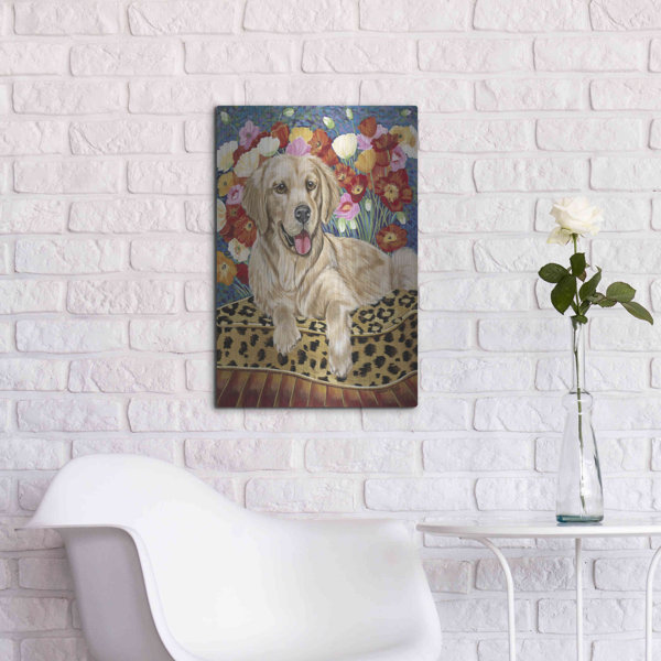 Red Barrel Studio® " Golden Boy Retriever " by Carolee Vitaletti ...