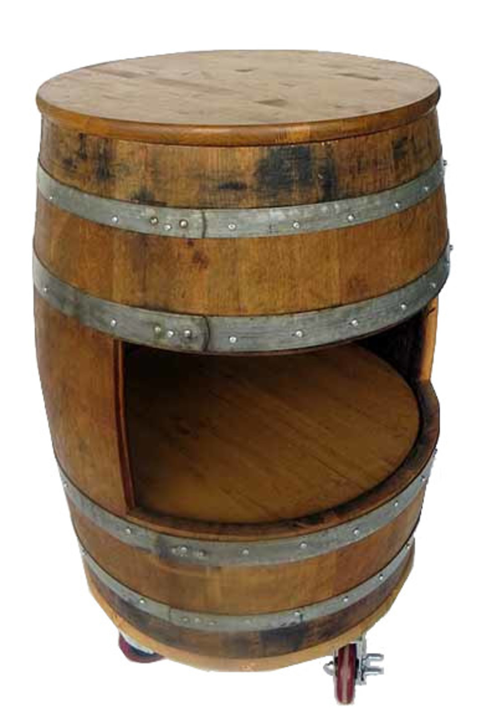 MGP Portable Barrel Display Counter With Wheels, 24"W X 38'H - Wayfair ...