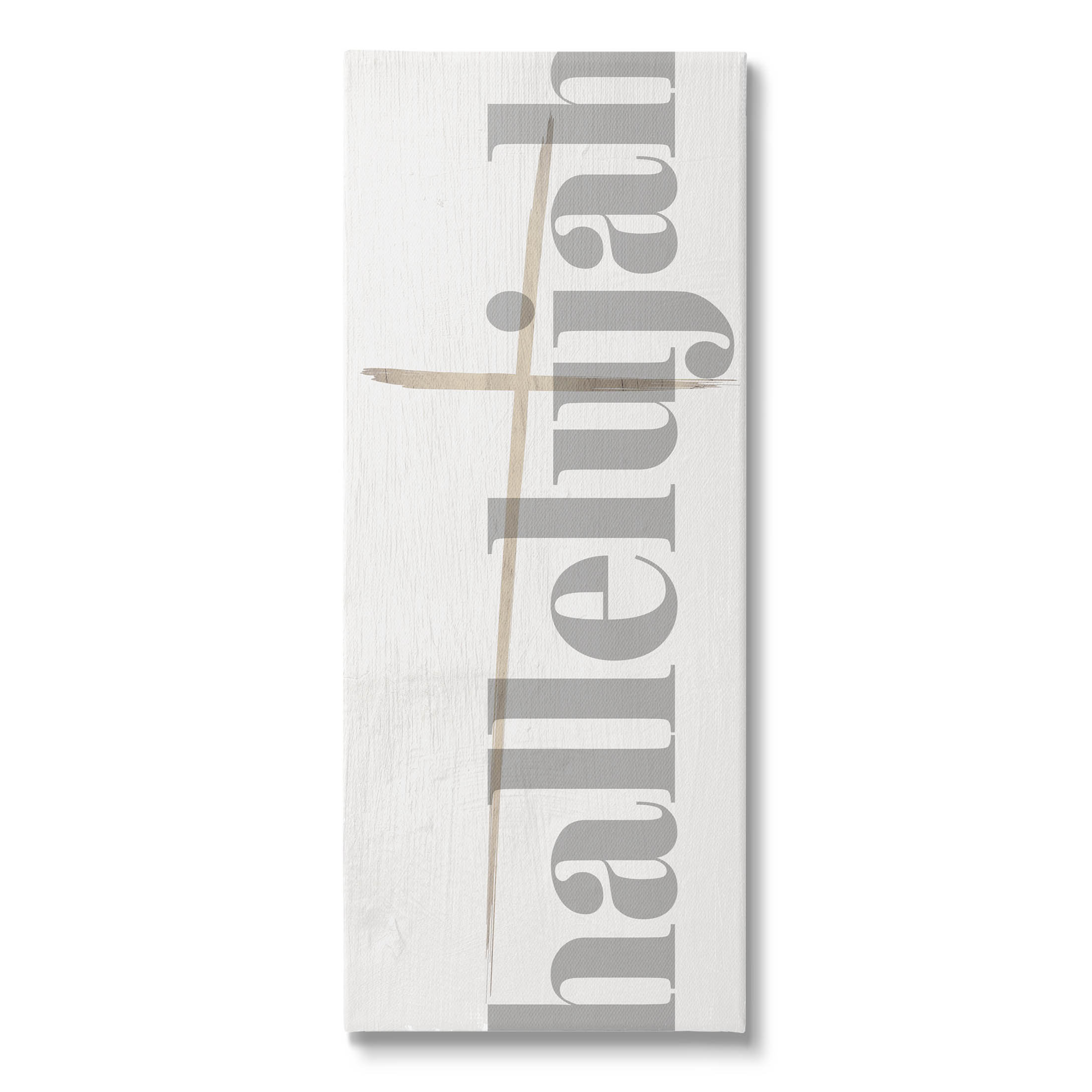 Stupell Industries Hallelujah Spiritual Christmas Sign Canvas Wall Art ...