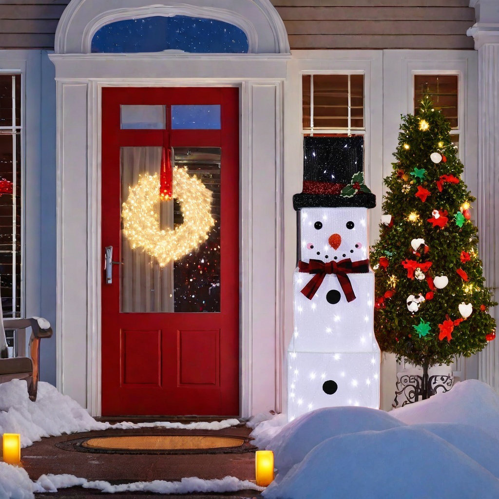 ELLAAURORA 3FT Christmas Snowman Outdoor Decorations | Wayfair