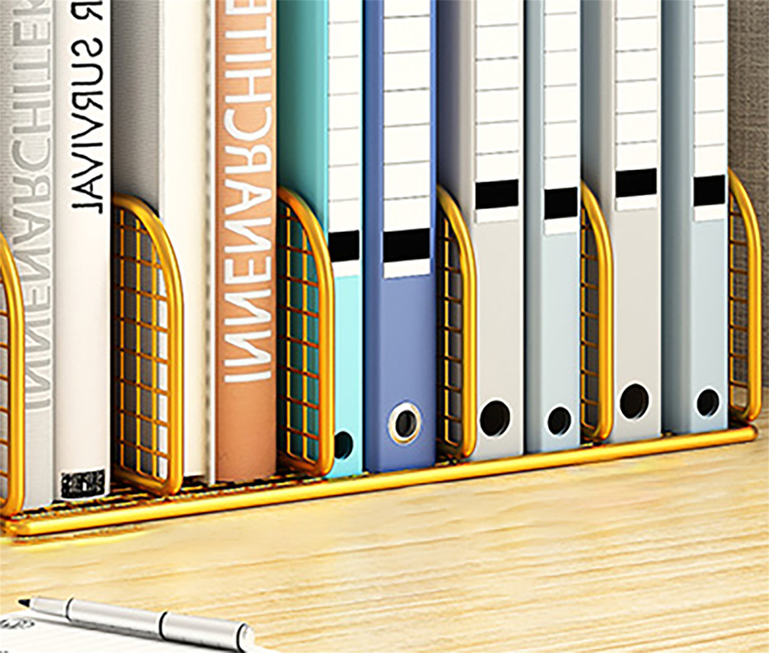 Everly Quinn Office File Organizer, Desktop File Storage Rack, File Box ...