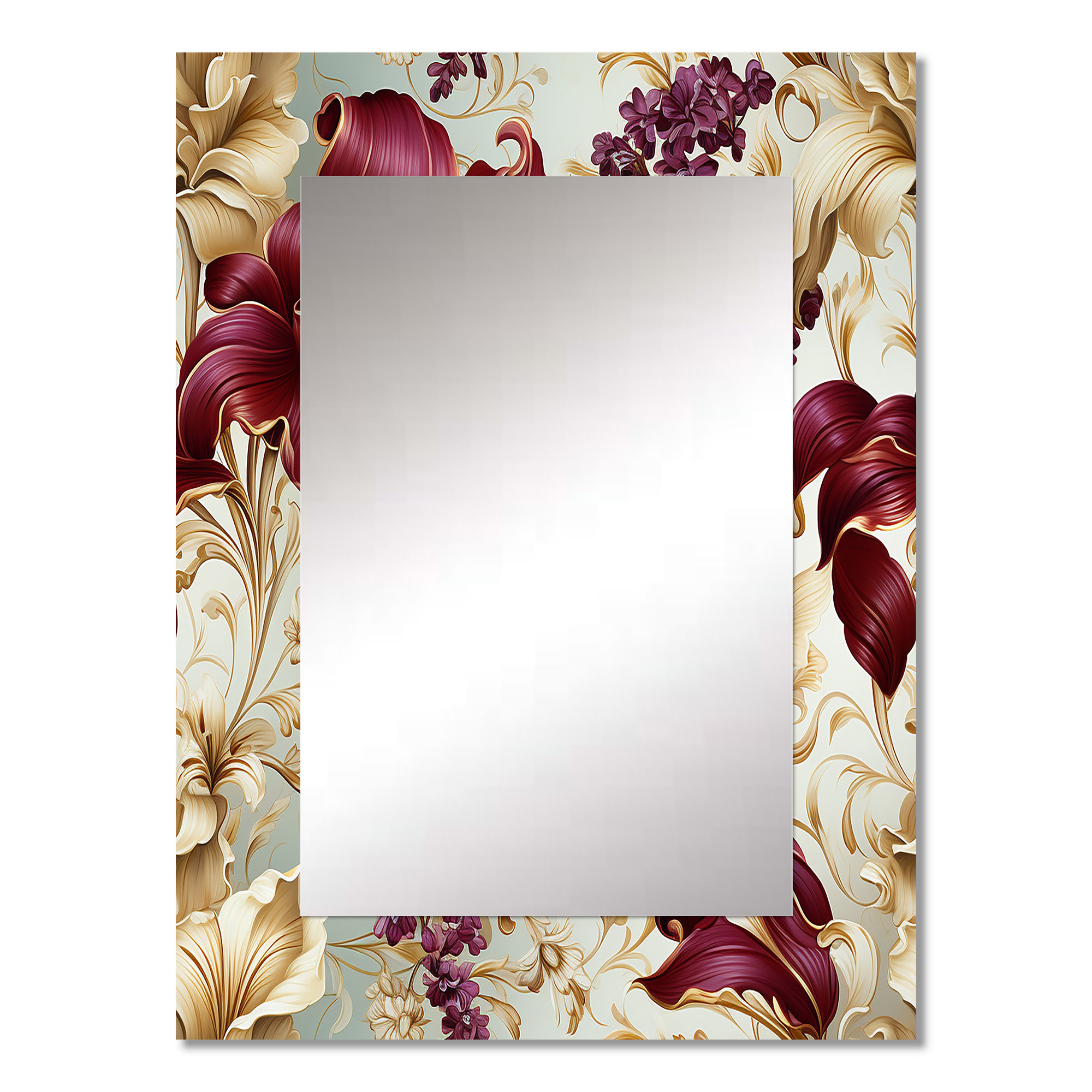 East Urban Home Royal Victorian Flourish Victorian Pattern - Gold Wall ...