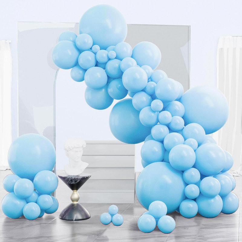 Dakota Fields 140 pcs Matte Blue Balloons for Balloon Garland Balloon ...