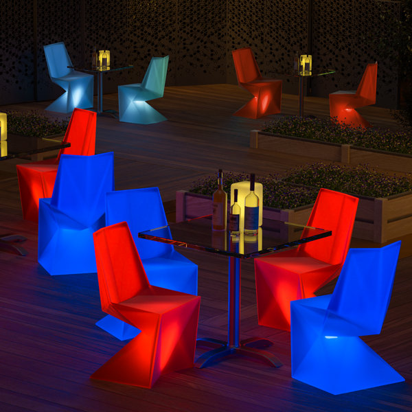 Wrought Studio™ Eshaal LED Light Up Chair Lighting RGB 16 Color ...