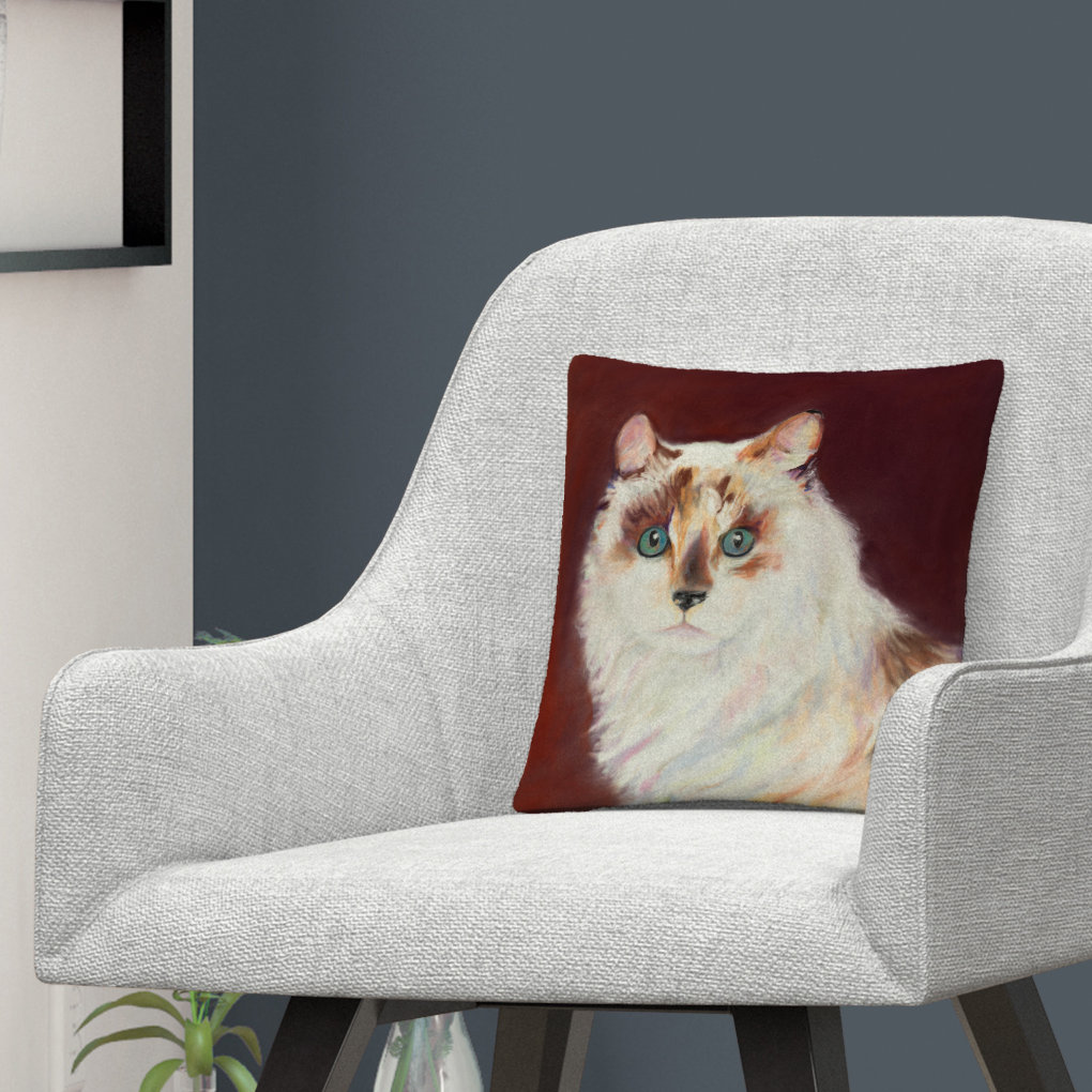 Trademark Fine Art Pat Saunders-White Capturing Eyes Decorative Throw ...