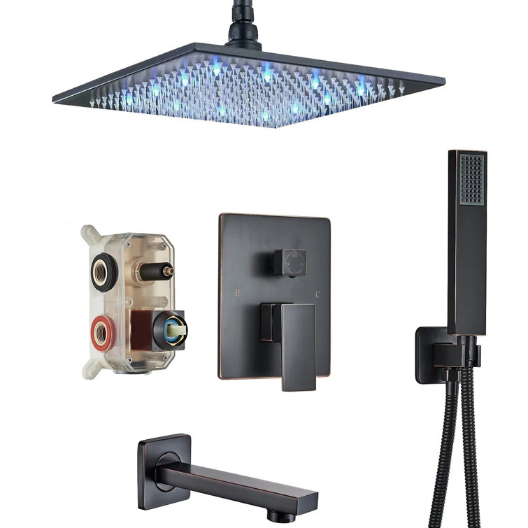 Senlesen Pressure-Balanced (Temperature And Volume) Complete Shower ...