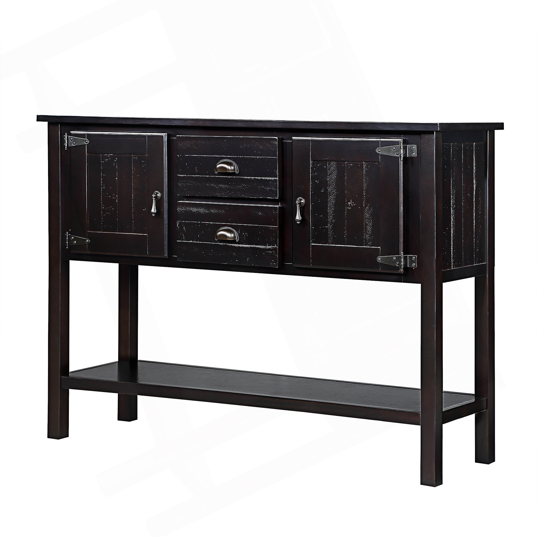George Oliver Modern Sideboard Console Table With 2 Drawers And ...