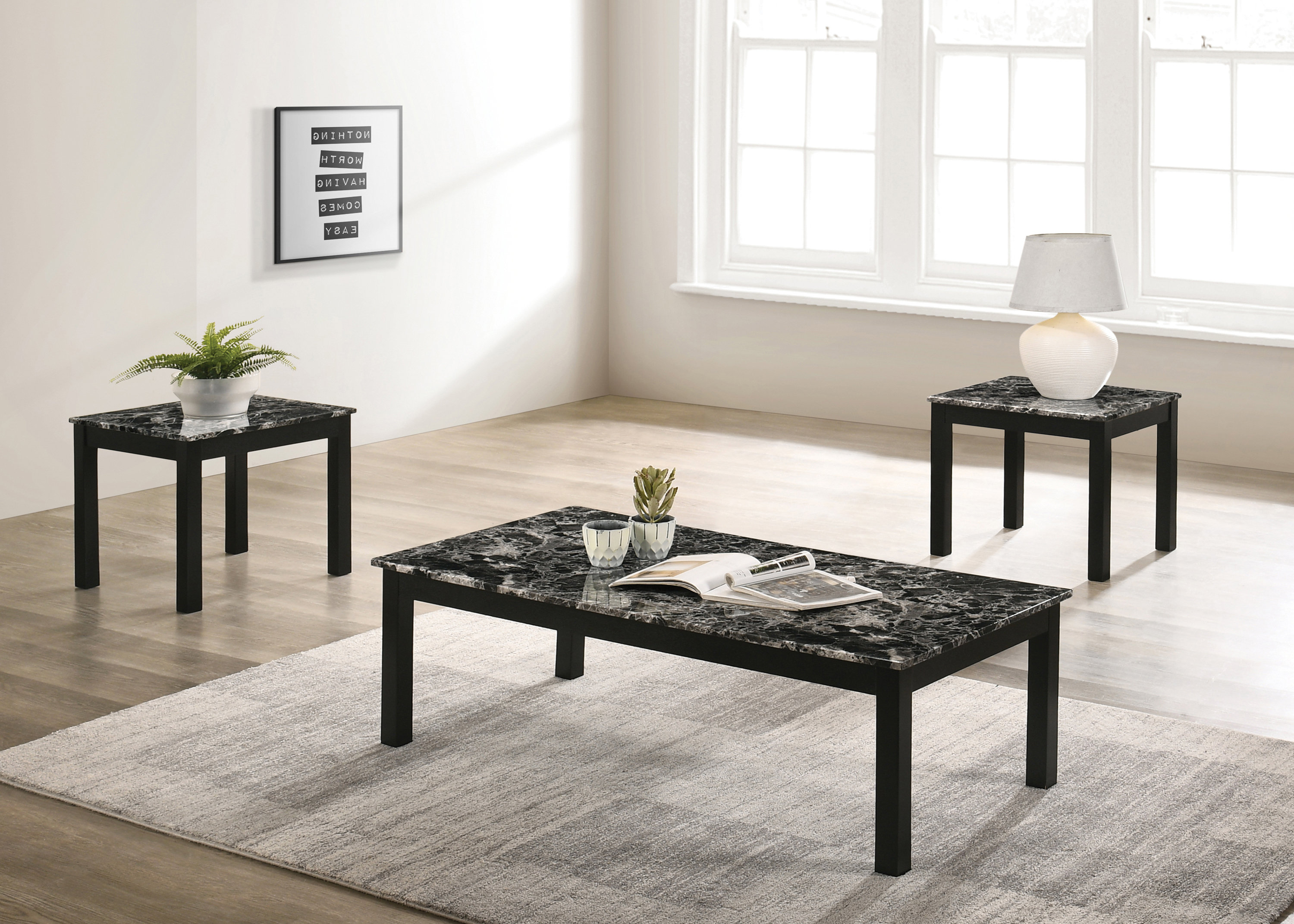 Winston Porter Licette 3 - Piece Living Room Table Set | Wayfair