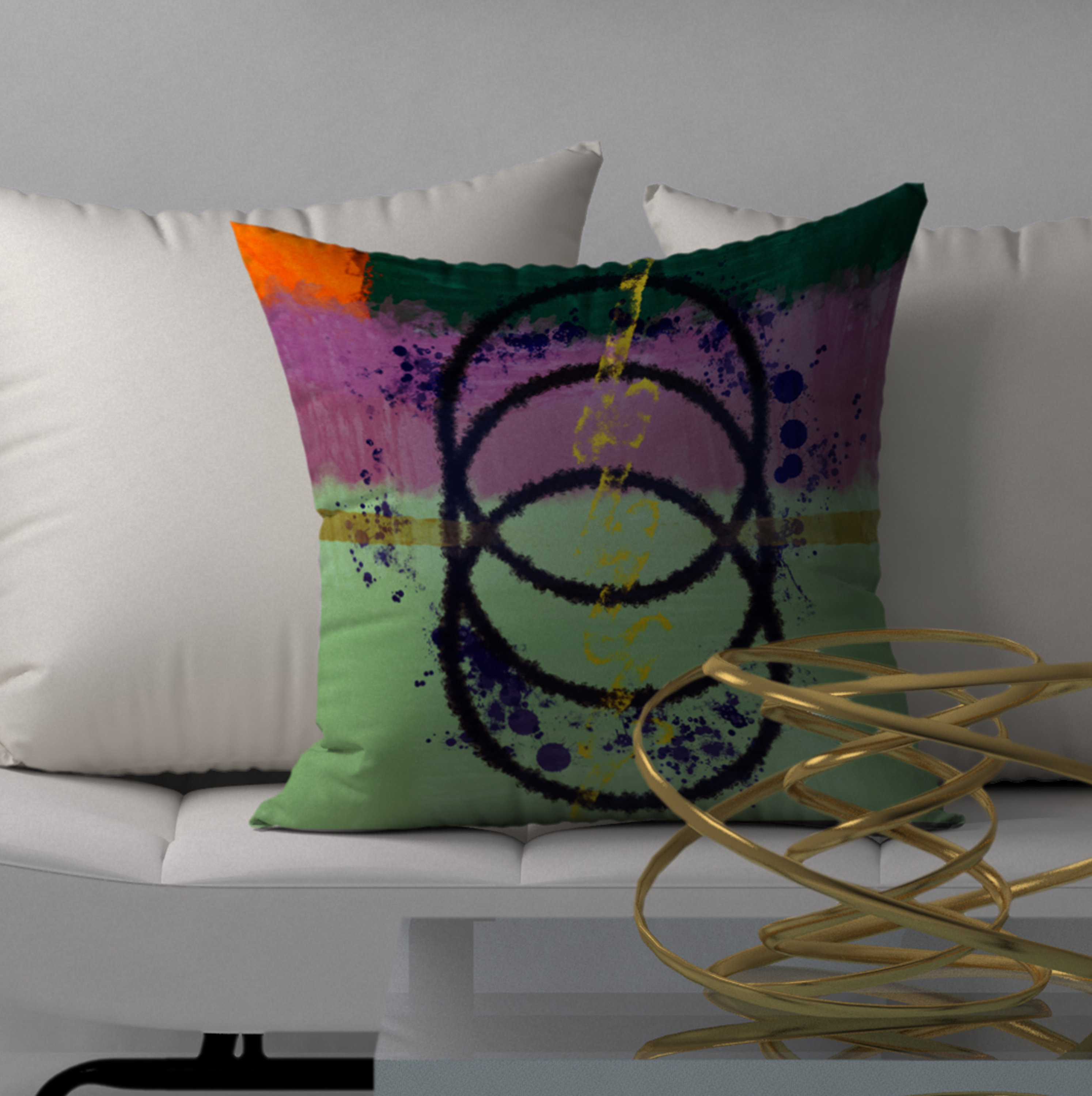 LeRoi Products Gennoviva Favorite Keenest Square Pillow Cover & Insert ...