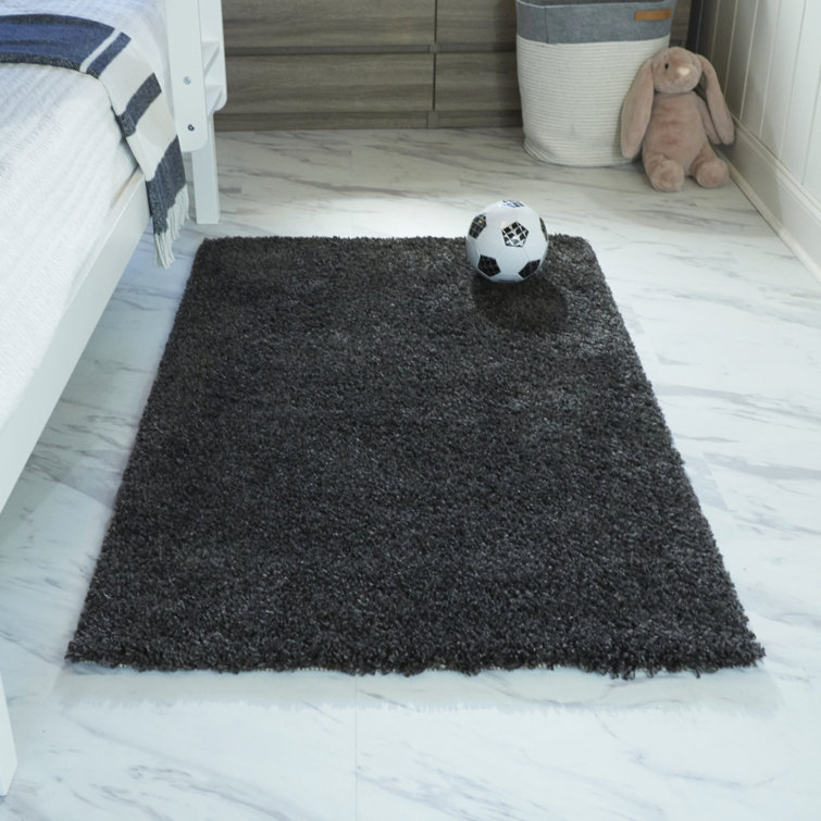 Wayfair Basics® Shag Charcoal Area Rug & Reviews | Wayfair