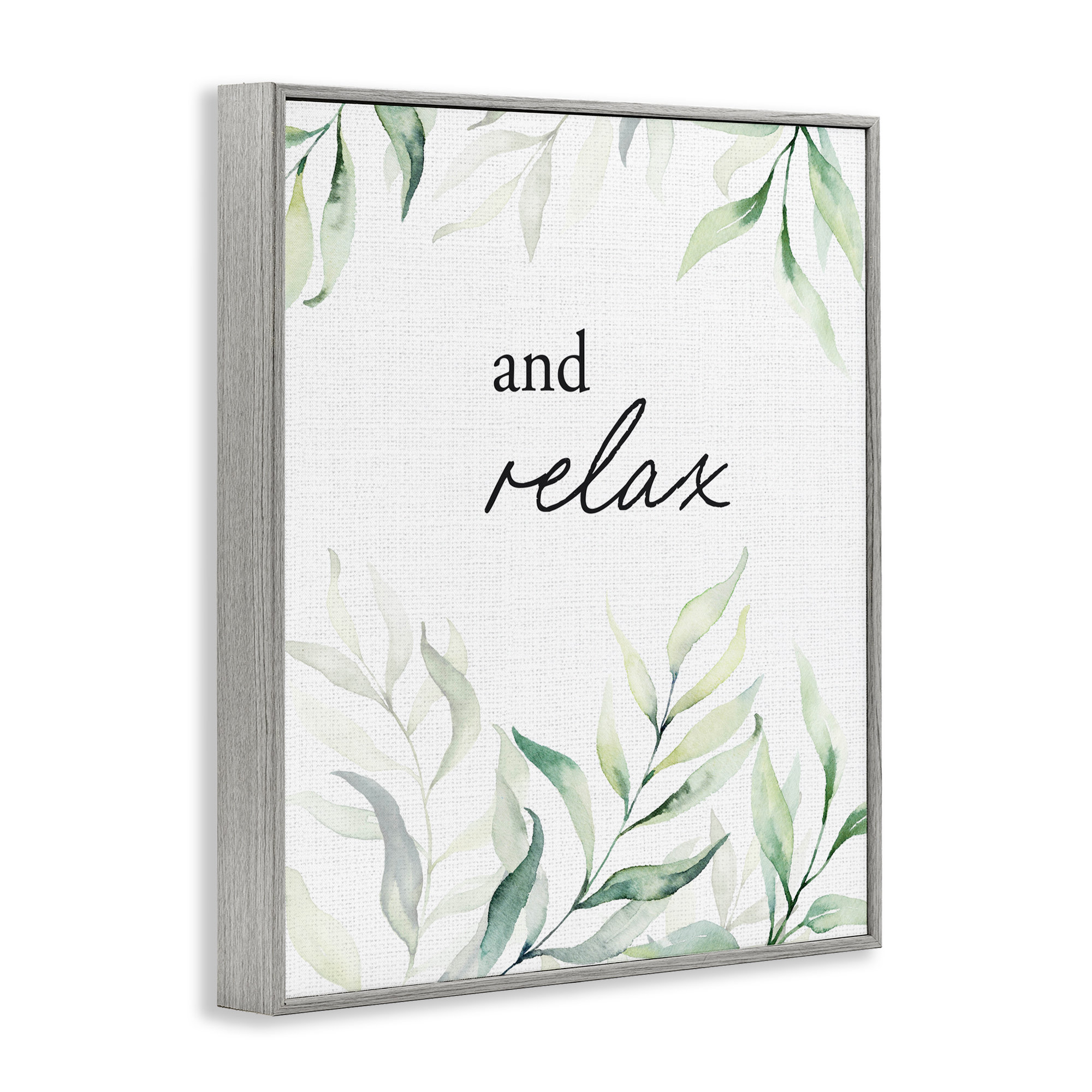Ebern Designs And Relax Soothing Greenery Framed Giclee, design by ...
