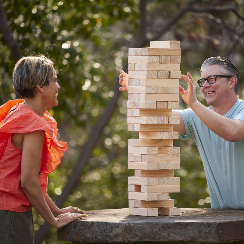 Yard Games Yardgames Giant Tumbling Timbers Wood Stacking Game Bundle ...