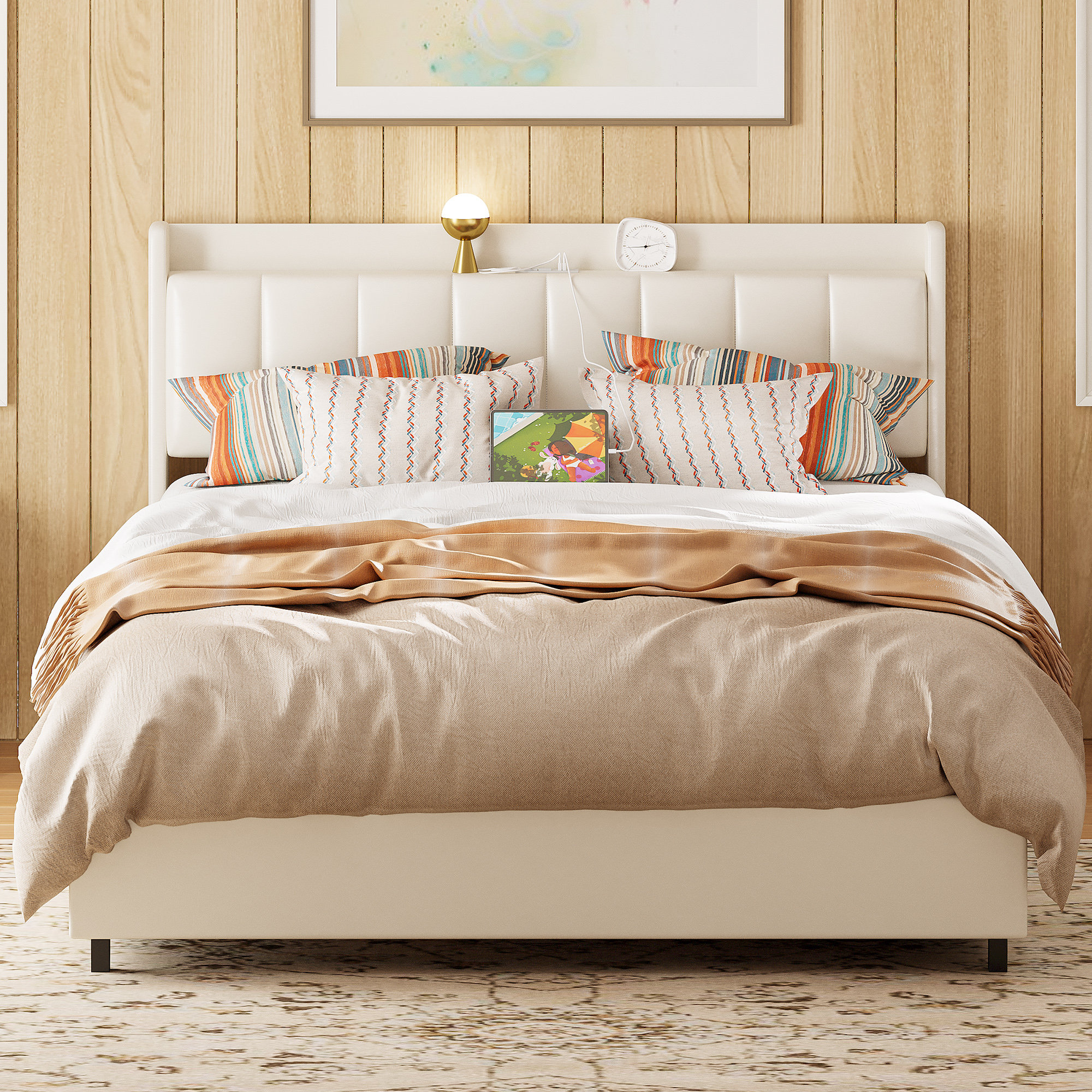 Wade Logan Lit plateforme tapissier Canei et Commentaires - Wayfair Canada