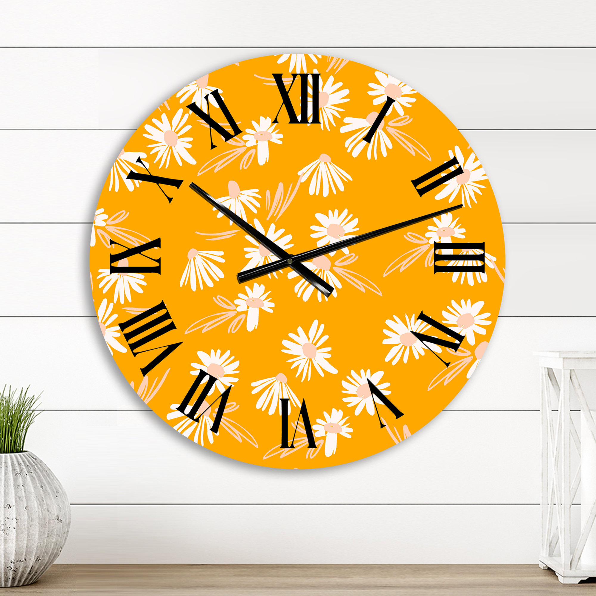 East Urban Home Blue Modern Exotic Tropical Leaves I - Traditional Wall ...