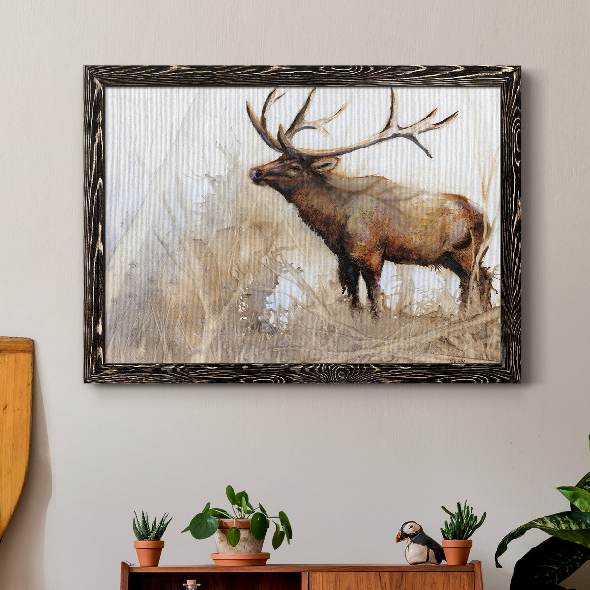 Millwood Pines Majestic Moose - Picture Frame Painting Print on Canvas ...