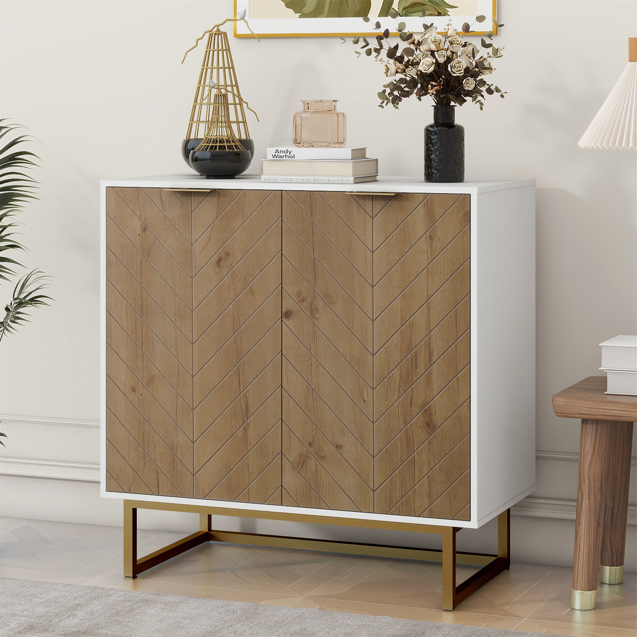 Mercer41 Versatile Storage Cabinet with Stylish Design for Various ...