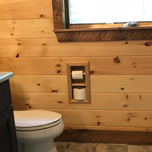 Timber Tree Cabinets Butler Double Recessed Toilet Paper Holder ...