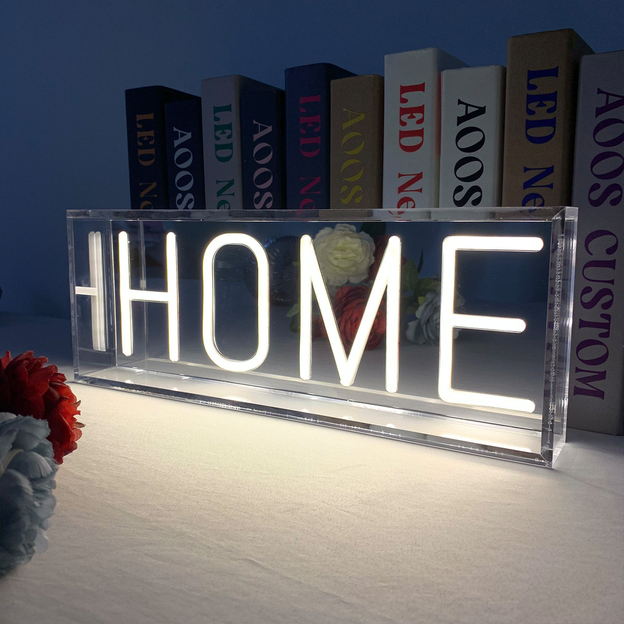 Trinx Home 16" LED Neon Sign Box | Wayfair