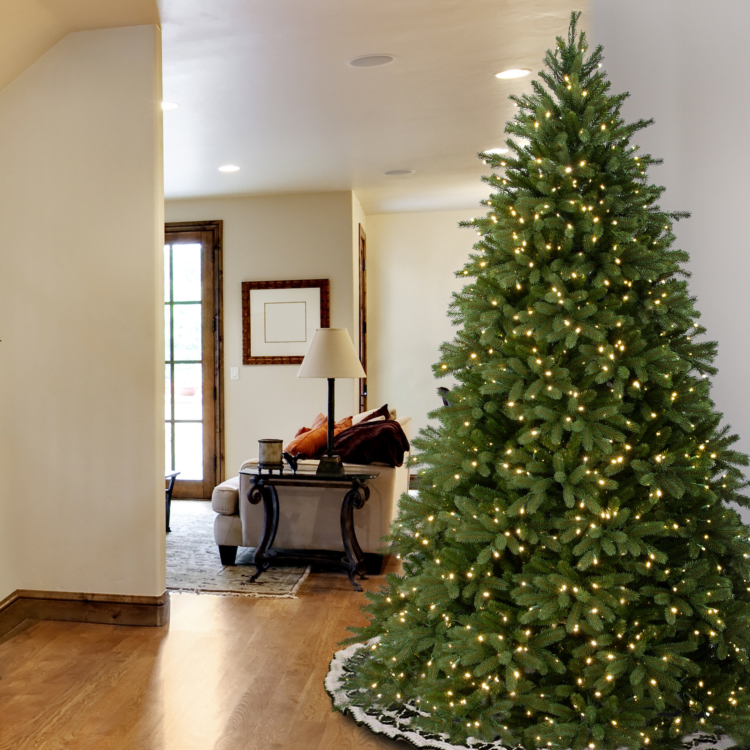 The Holiday Aisle® 7.5 ft. Jersey Fraser Fir Deluxe Tree with Dual ...