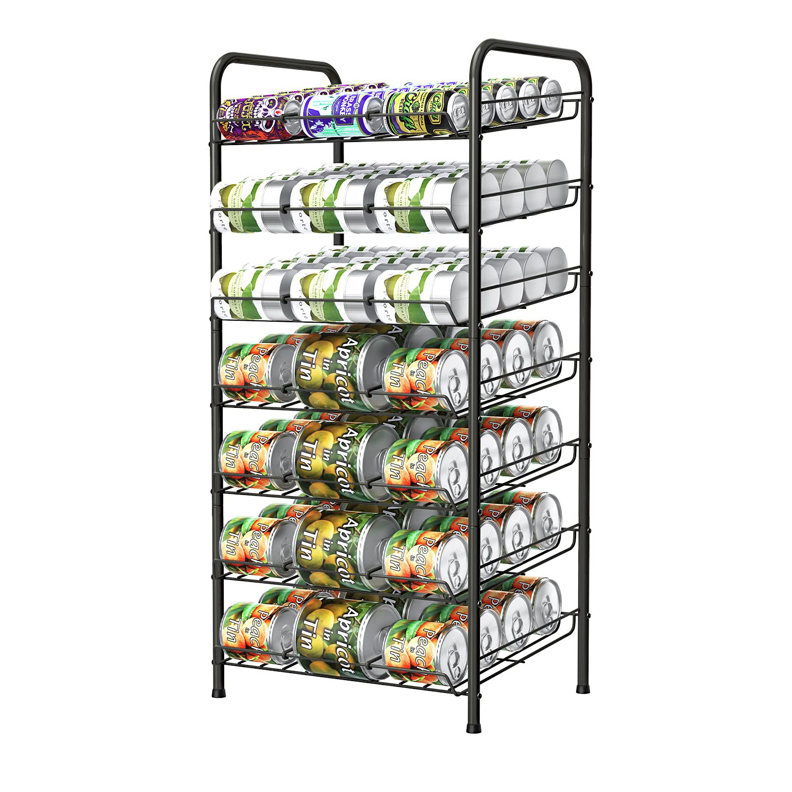 Rebrilliant Can Organiser Rack - Distributeur de rangement en métal à 7 ...
