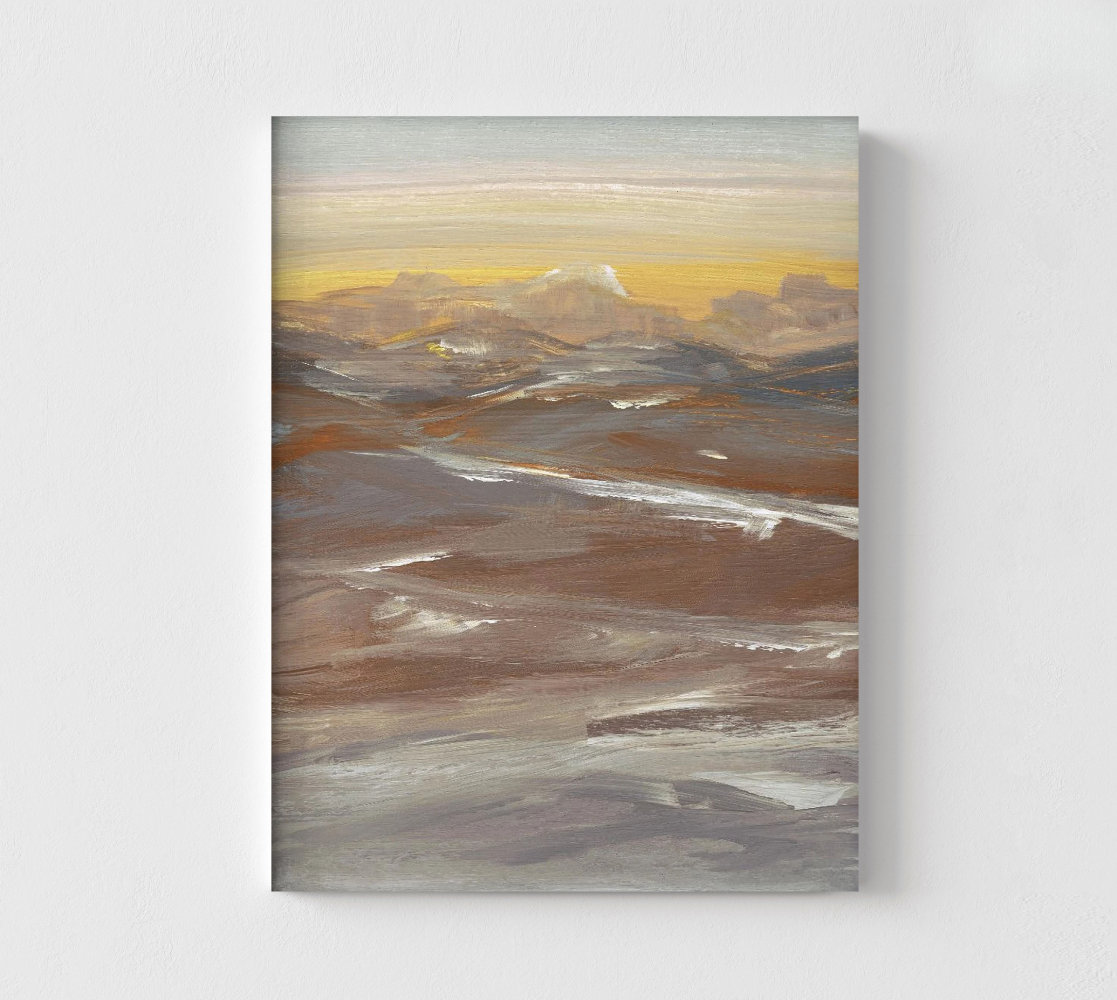 WeFrameArt Scenic Sunrise By Sally Swatland, Abstract Sunrise Decor ...