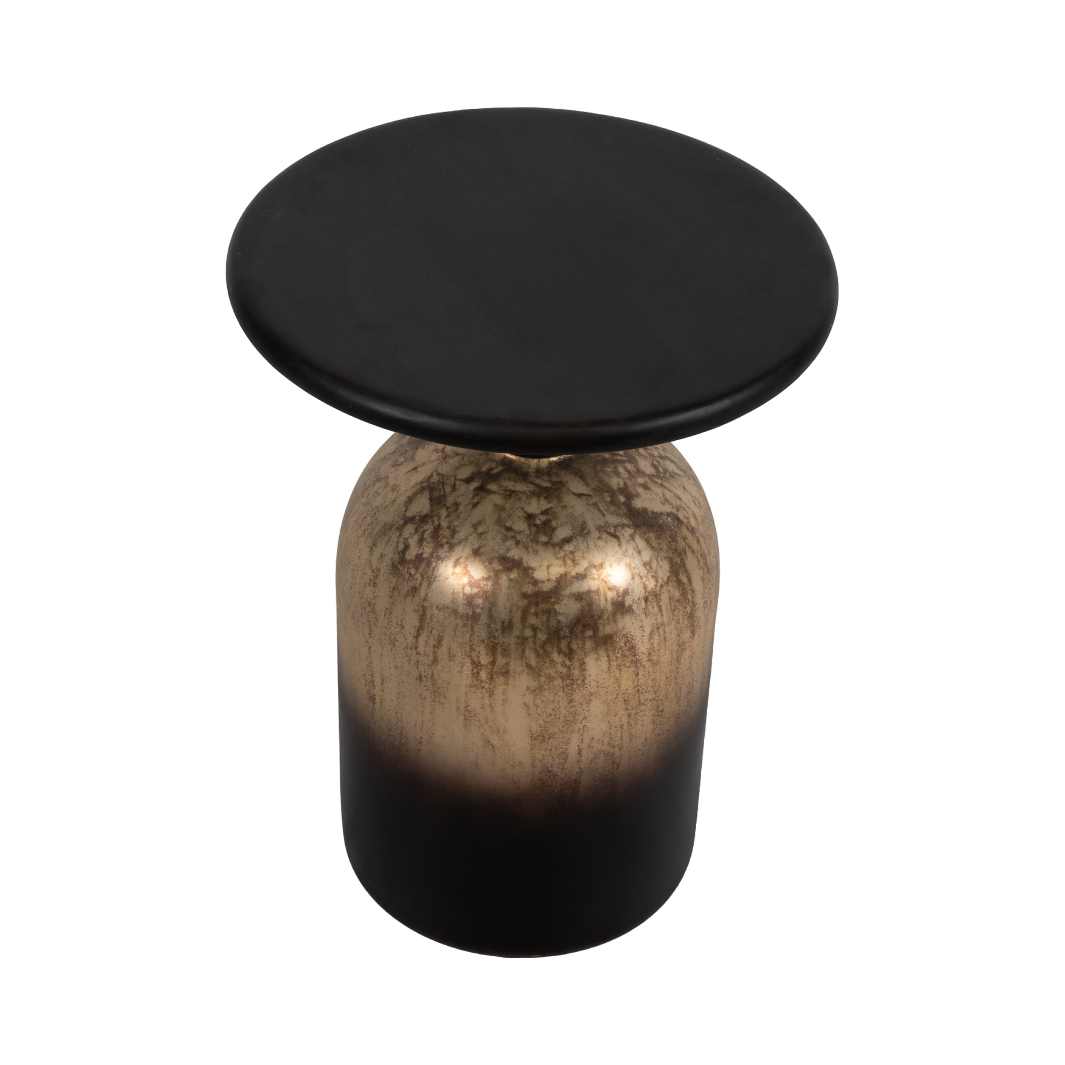 Orren Ellis Table d'appoint ronde en verre et bois - Wayfair Canada