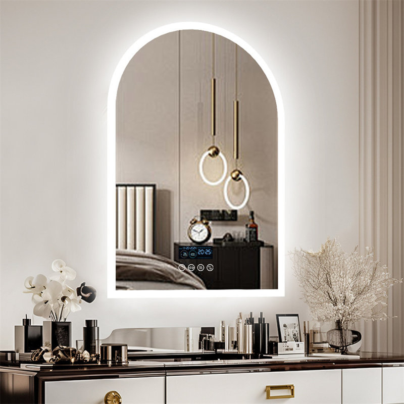 ClassicLiving Arch Led Mirror with Blutooth | Wayfair.co.uk