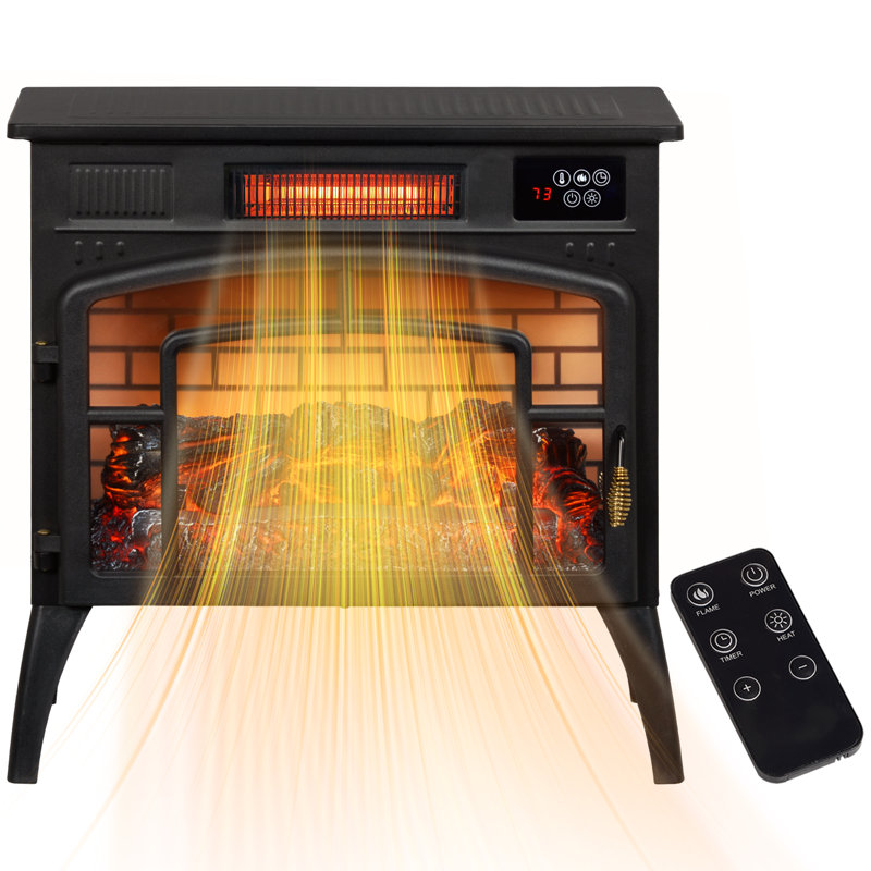 Symple Stuff Electric Fireplace Stove | Wayfair