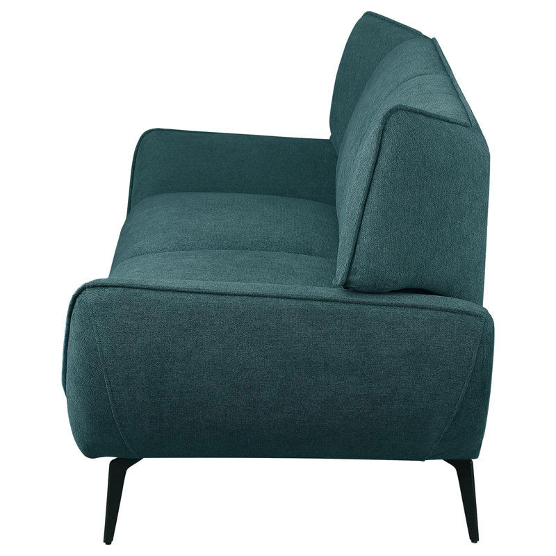 Brayden Studio® Gredel Teal Blue Flared Arm Sofa | Wayfair