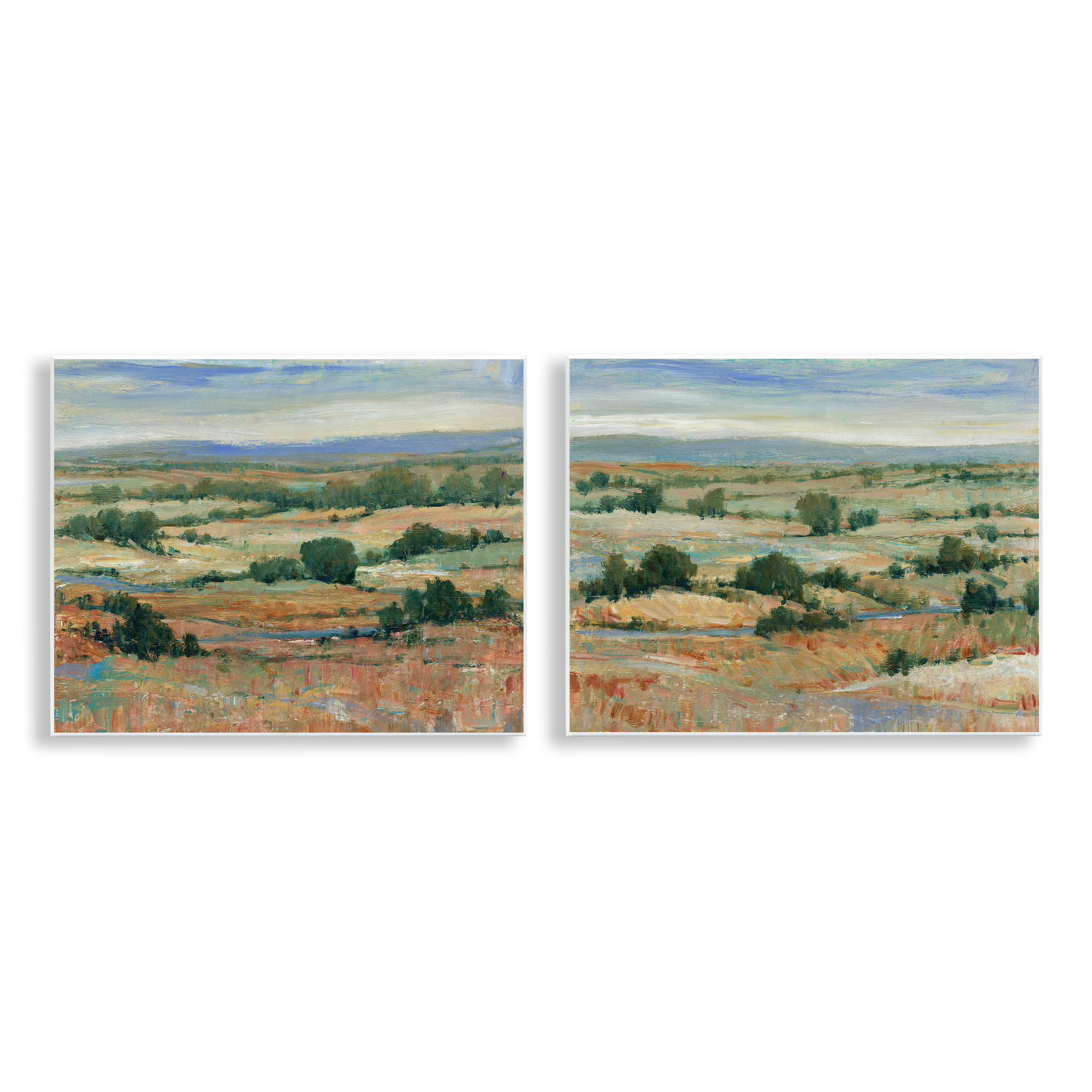 Ophelia & Co. Abstract Farm Field Landscape 2 PC Wall Plaque Art Set by ...