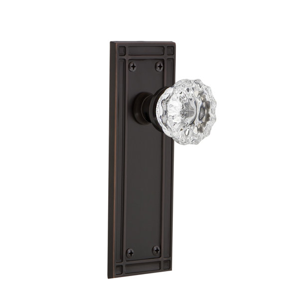 Nostalgic Warehouse Mission Plate with Crystal Door Knob | Wayfair