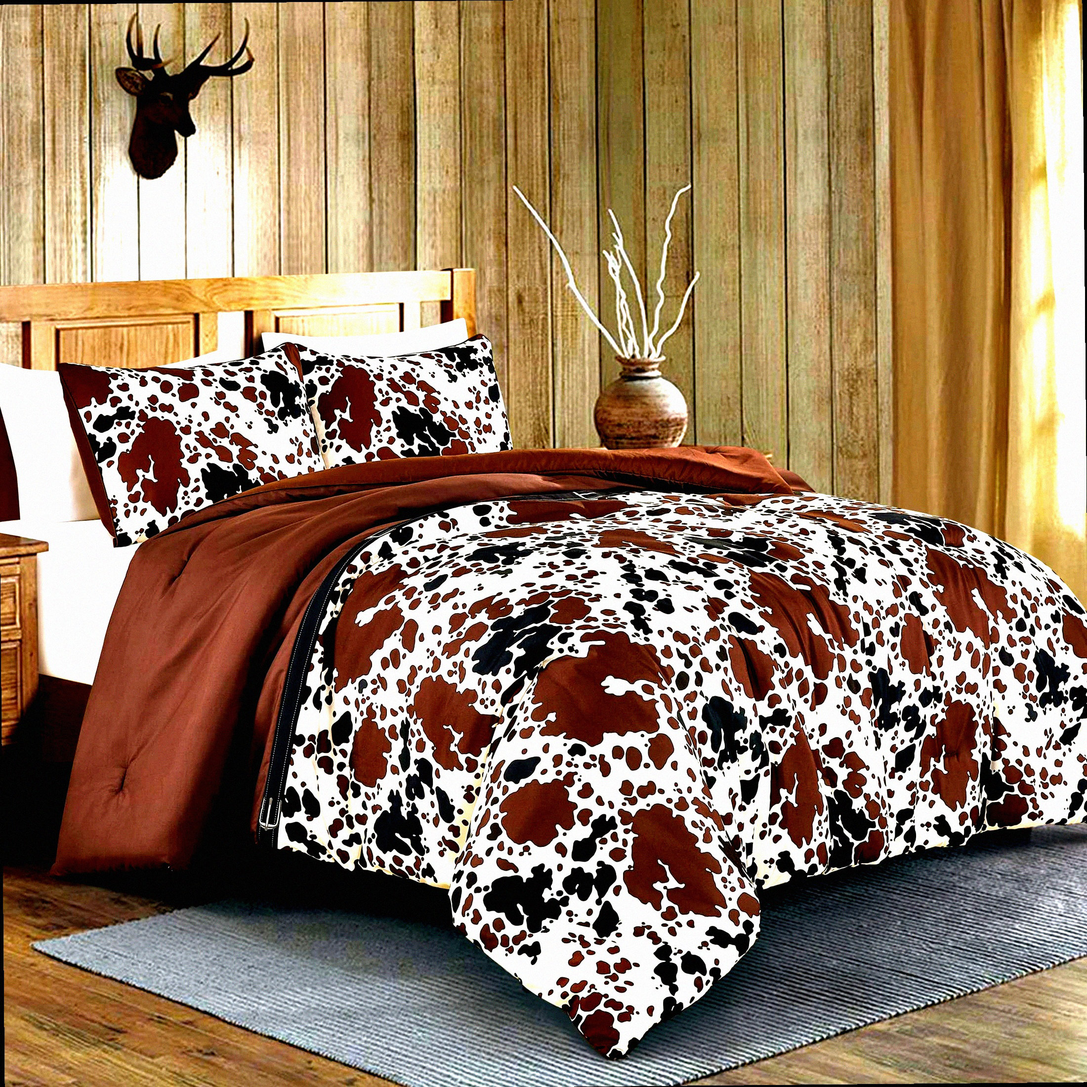 Gracie Oaks Cowboy Comfort Queen Bedding Set - Western Ranch Farmhouse ...