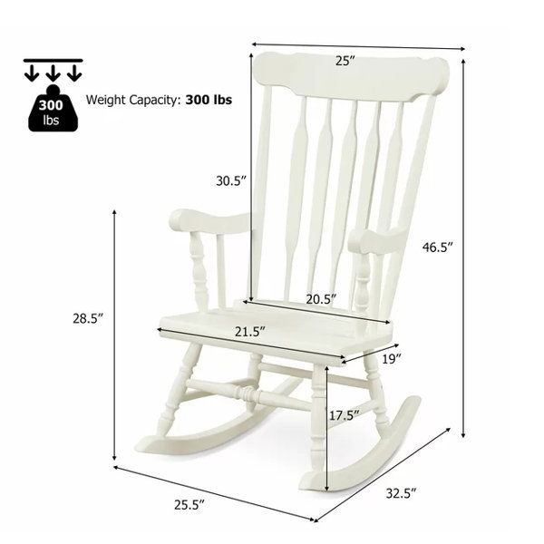 Alcott Hill® Rockhampton Rocking Chair & Reviews | Wayfair