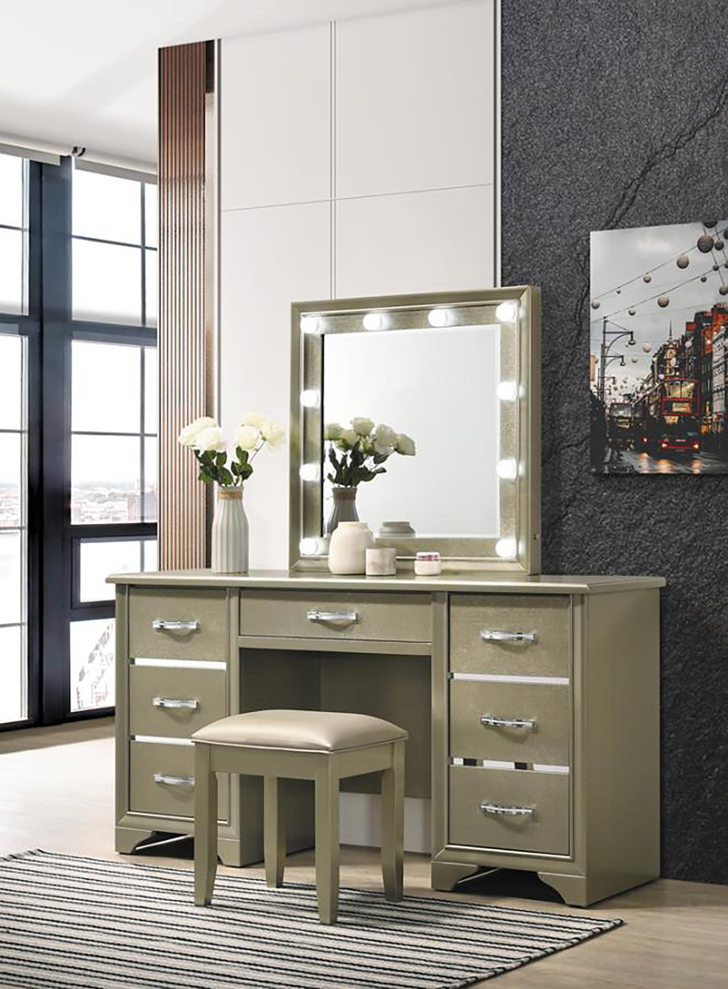 Andrew Home Studio Caesaro Vanity & Reviews | Wayfair