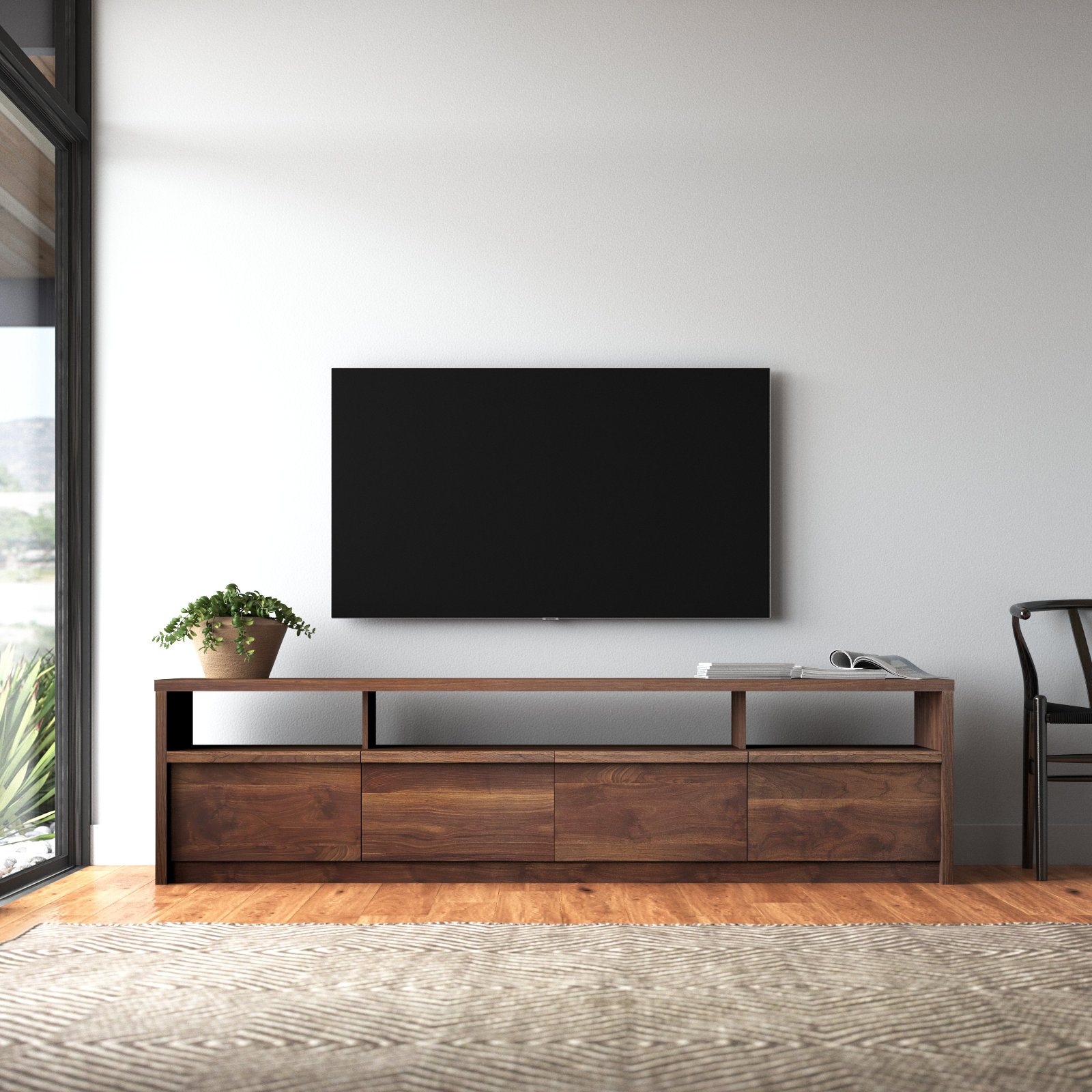 Wade Logan Avdija TV Stand for TVs up to 86" & Reviews | Wayfair
