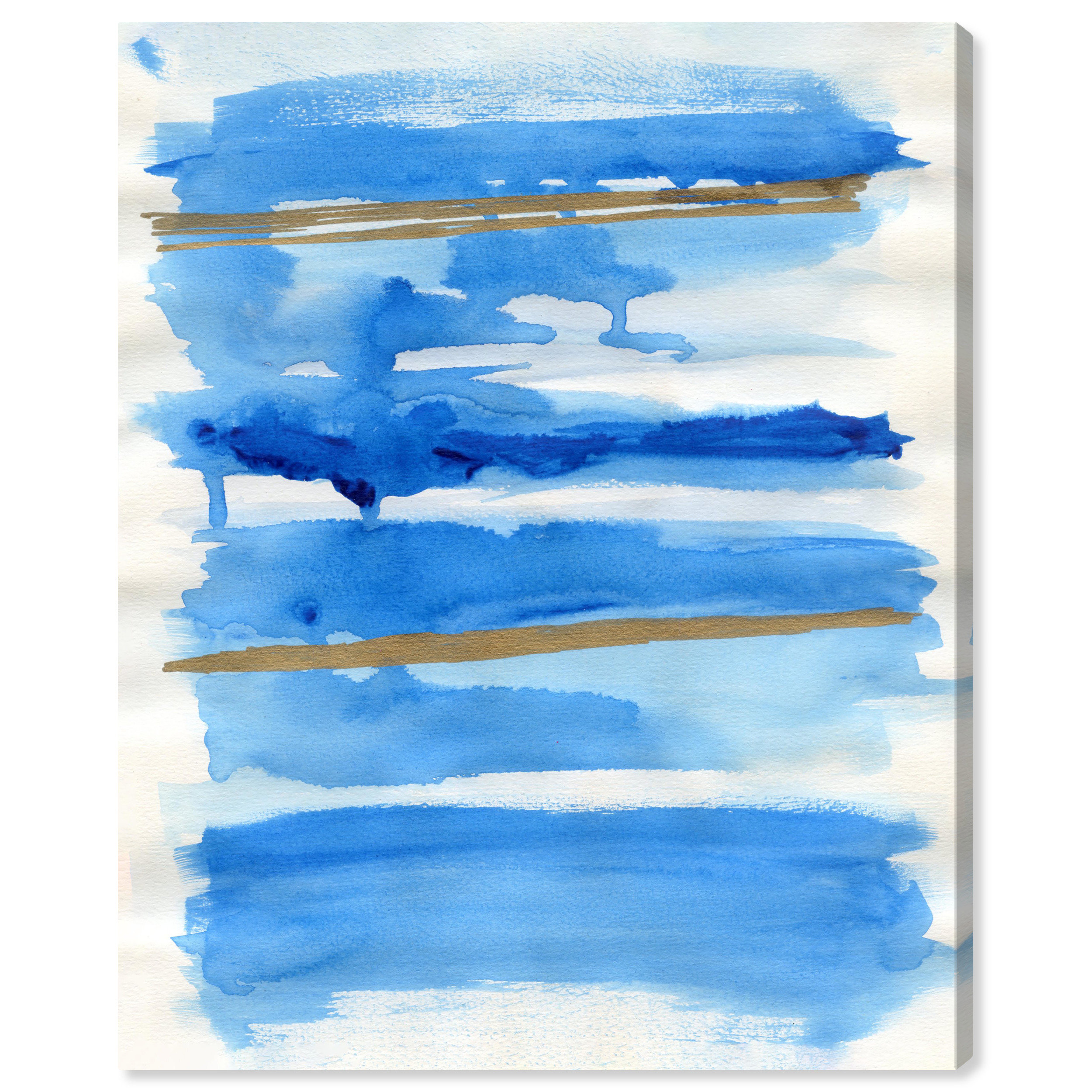 Ivy Bronx Forlini Two Golden Traces On Canvas Print | Wayfair