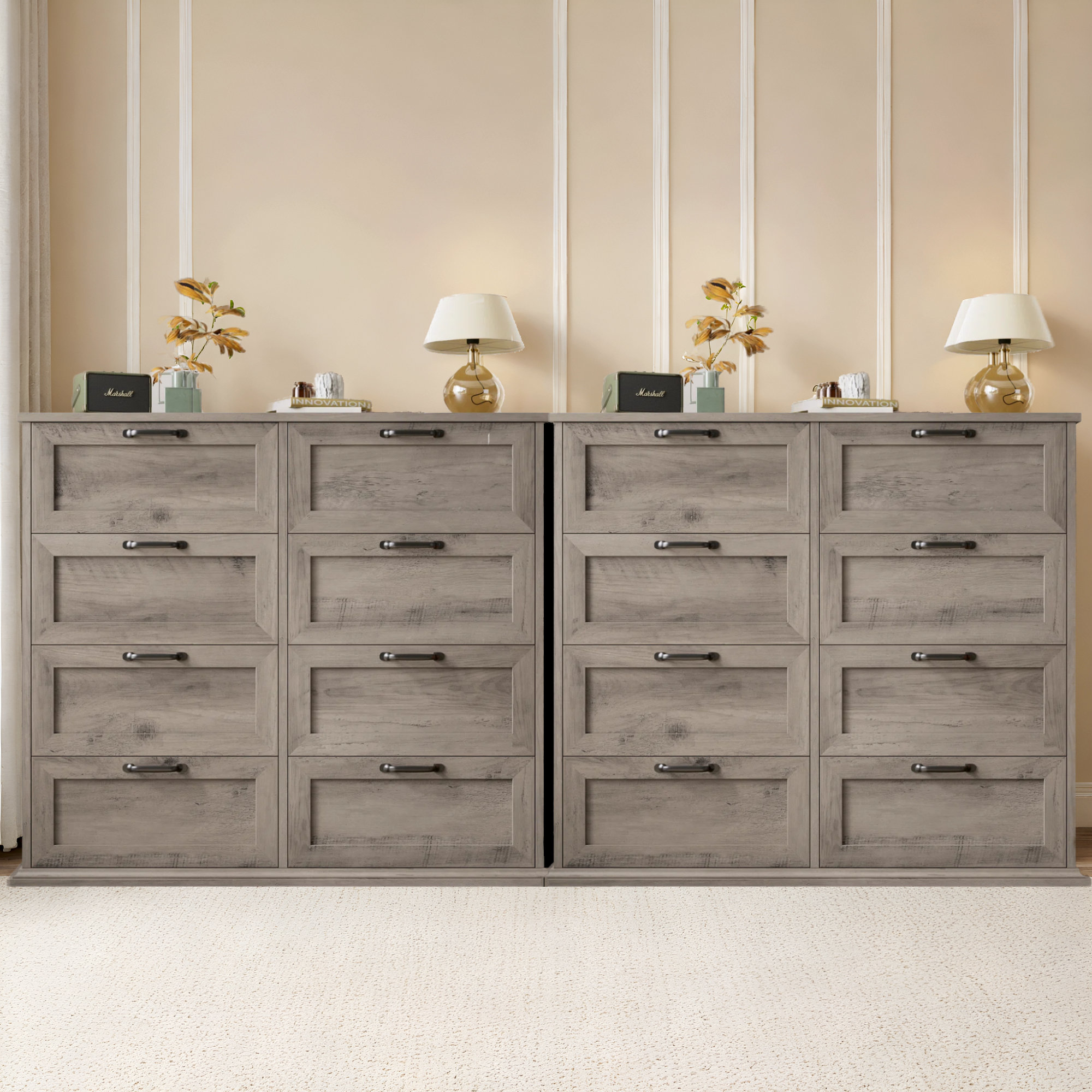 Ebern Designs ON SALE 8 - Drawer Double Dresser (Set Of 2) - Wayfair Canada