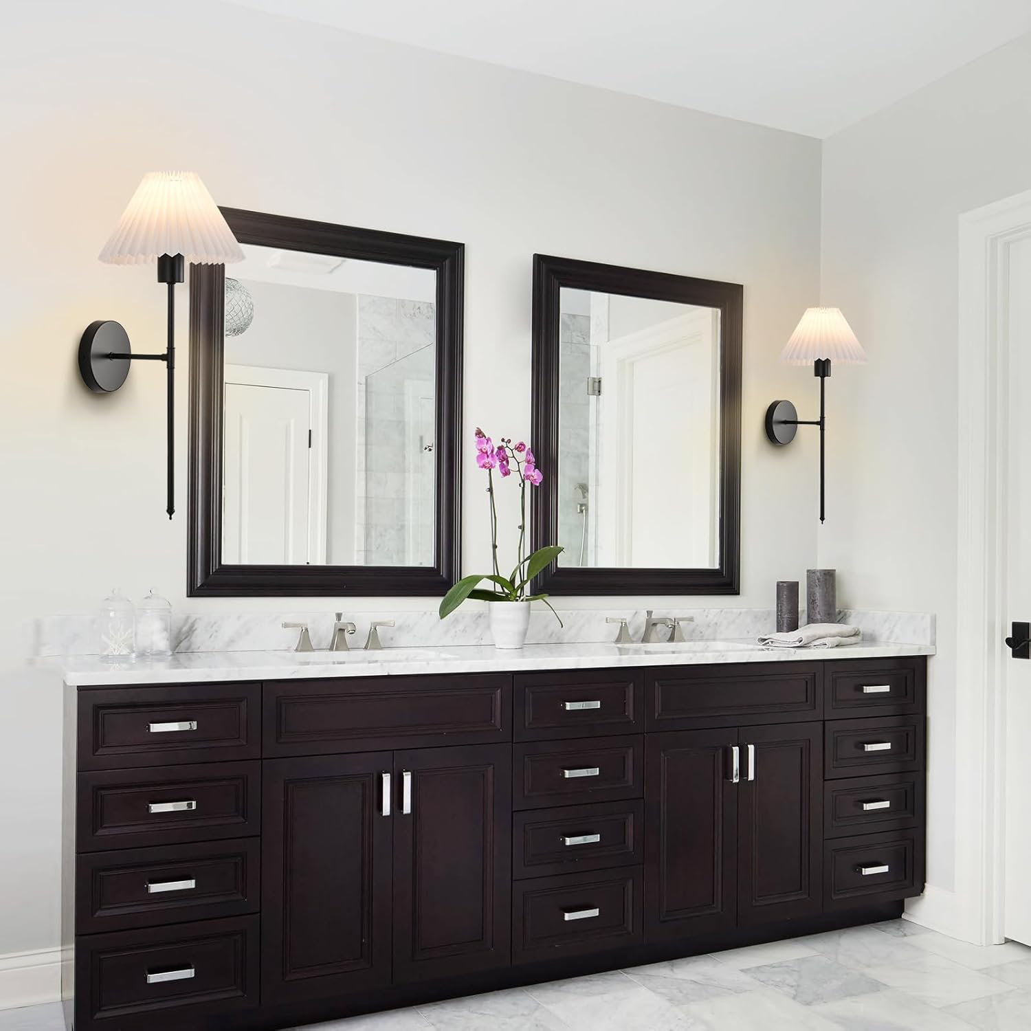 BEAUTY DEPOT Rechargeable Battery Operated Wall Sconces, Set Of 2 ...