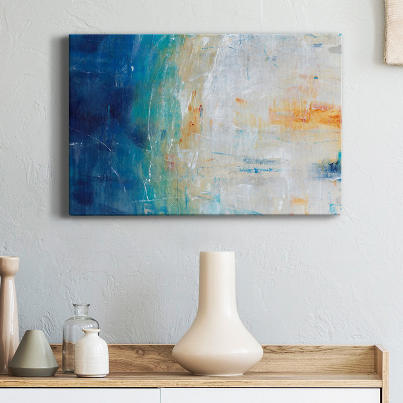 Wrought Studio™ Blue Grotto II - Wrapped Canvas Print & Reviews | Wayfair