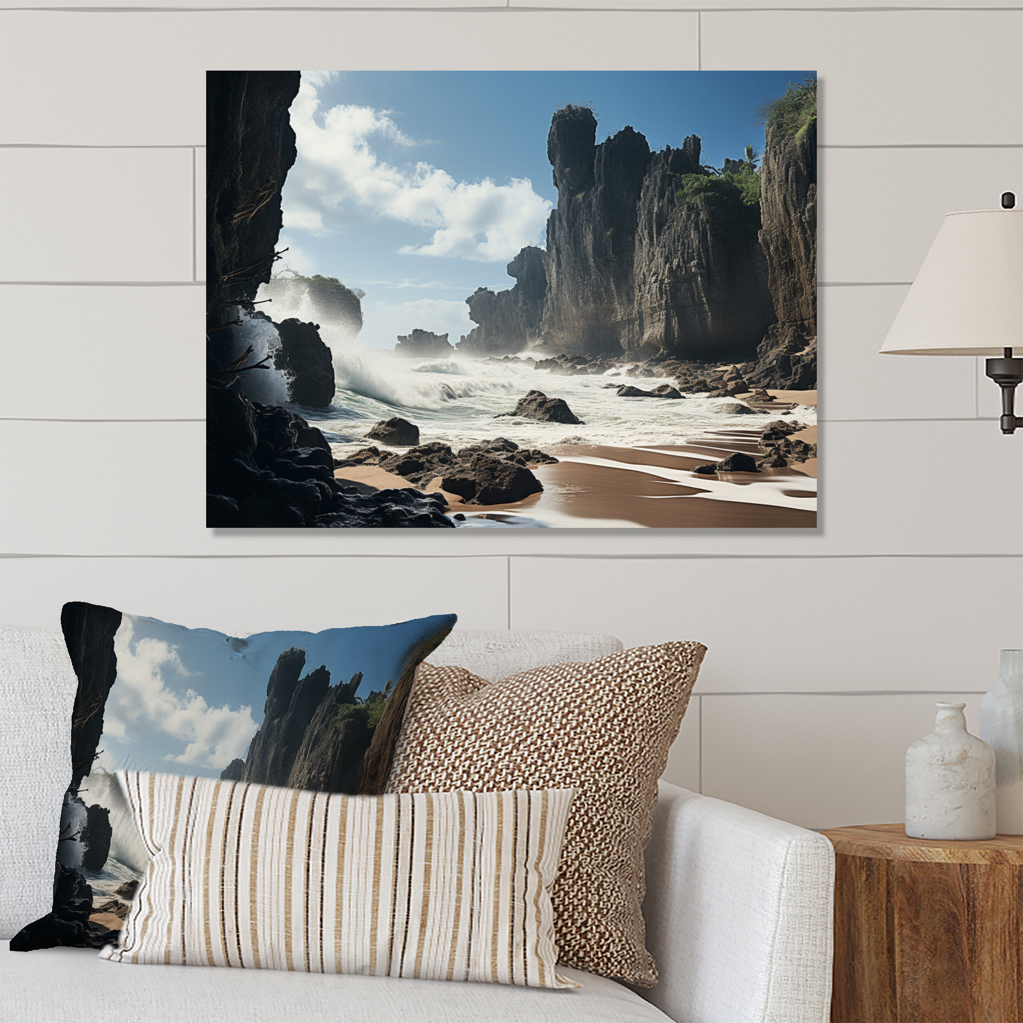 Latitude Run® Dominican Majestic Cliffs - Print on Metal | Wayfair