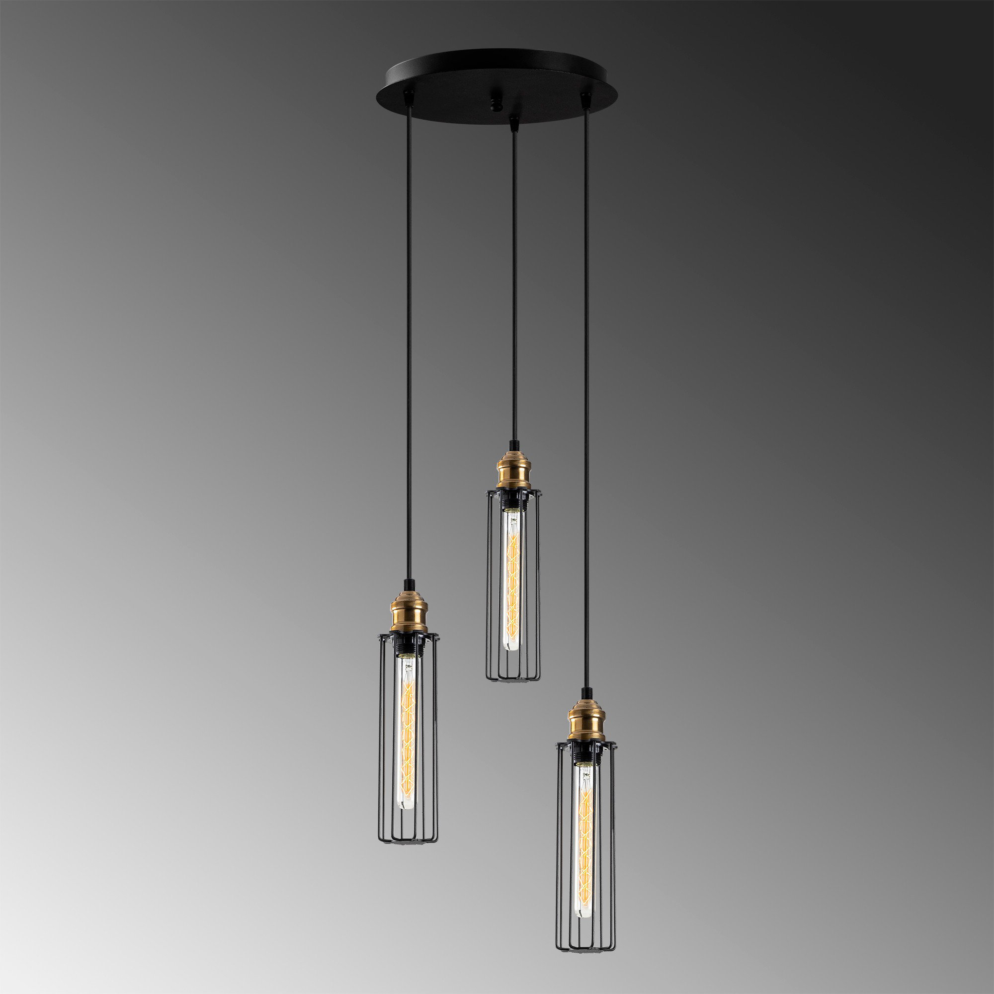 East Urban Home Kady 3 - Light Cluster Cylinder Pendant | Wayfair