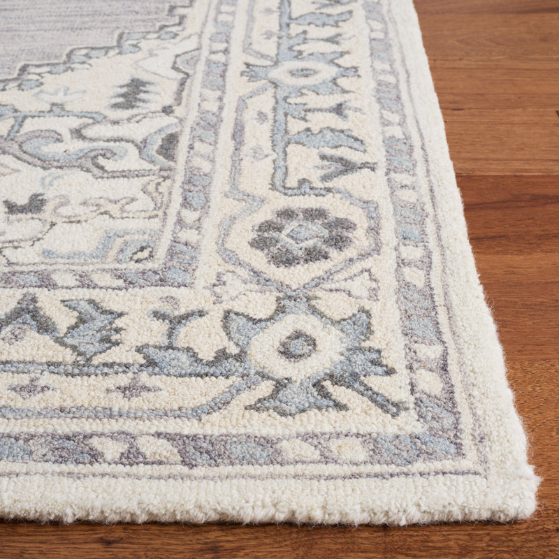 Bungalow Rose Metro Hand Tufted Wool And Cotton With Latex Oriental Rug ...