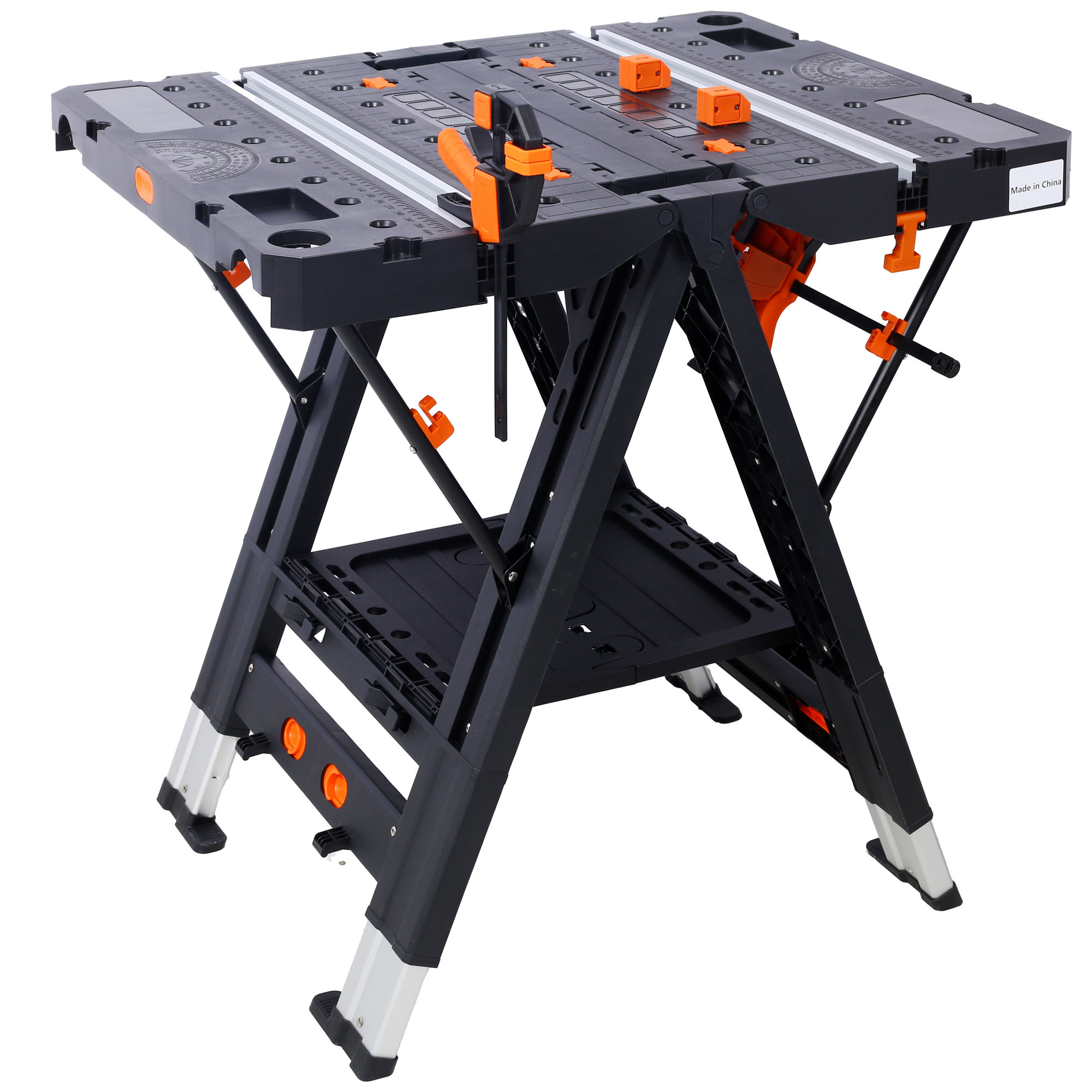 Ophelia & Co. Portable Folding Work Table, 2-in-1 as Sawhorse ...