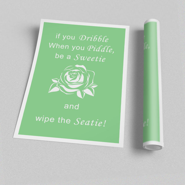 East Urban Home If You Dribble - Unframed Typography | Wayfair.co.uk