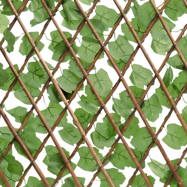 UIXE Pacifa 50'' H x 32'' W Single Side Expandable Faux Hedge ...