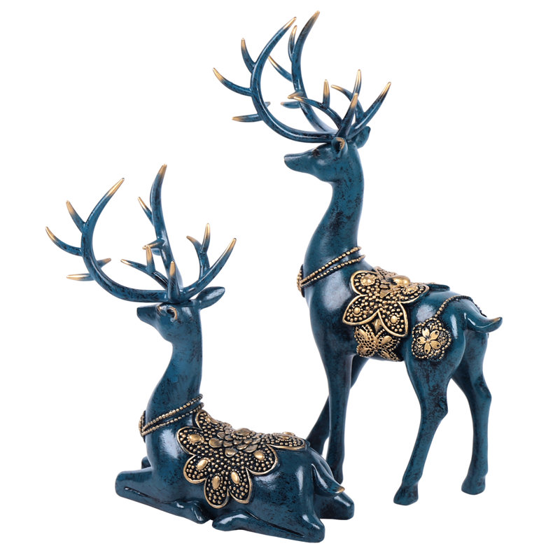 The Holiday Aisle® Aallaya Animals Statue & Reviews | Wayfair